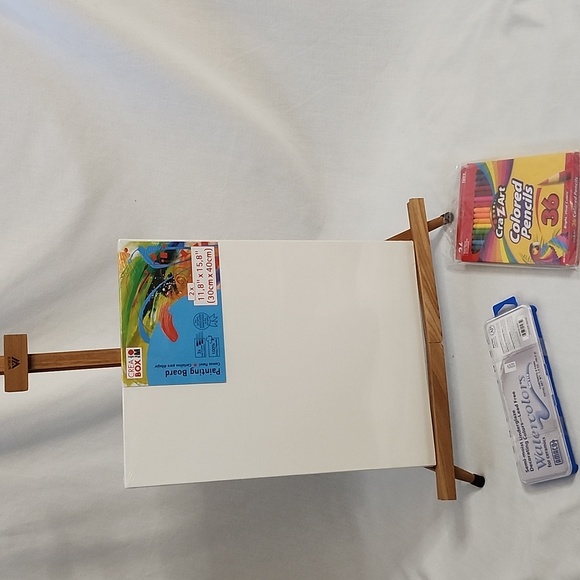 Weber | Art | Vintage Weber Wood Adjustable Easel W Canvas Painting ...